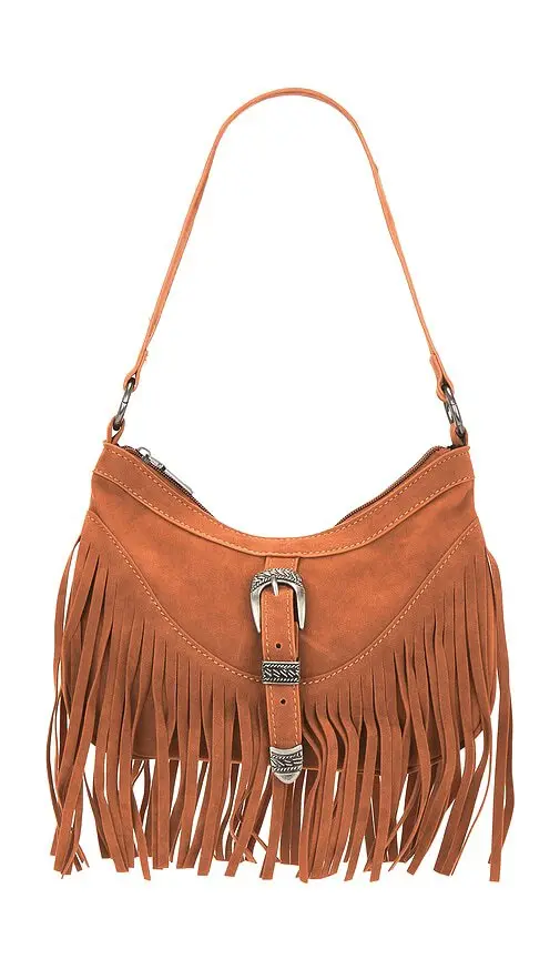 8 Other Reasons Faux Nappa Suede Shoulder Bag