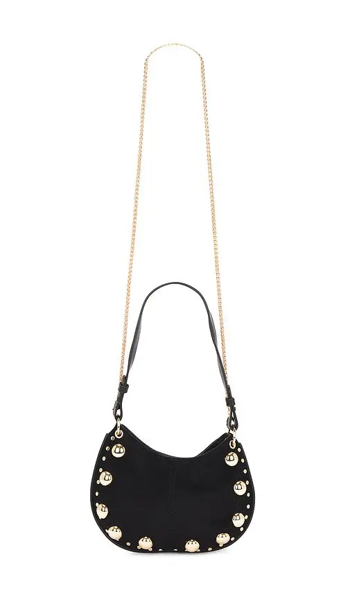 8 Other Reasons Faux Suede Shoulder Bag With Gold-tone Studs