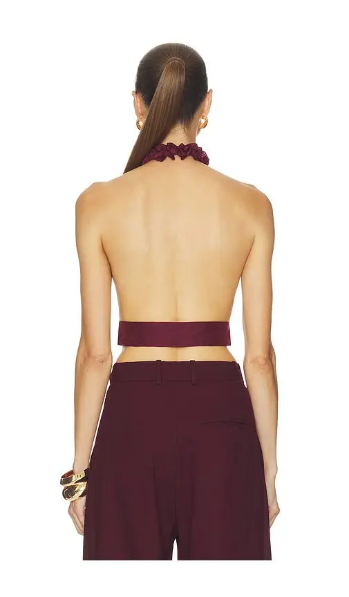 FRANÃ§OISE Medea Halter Neck Blouse