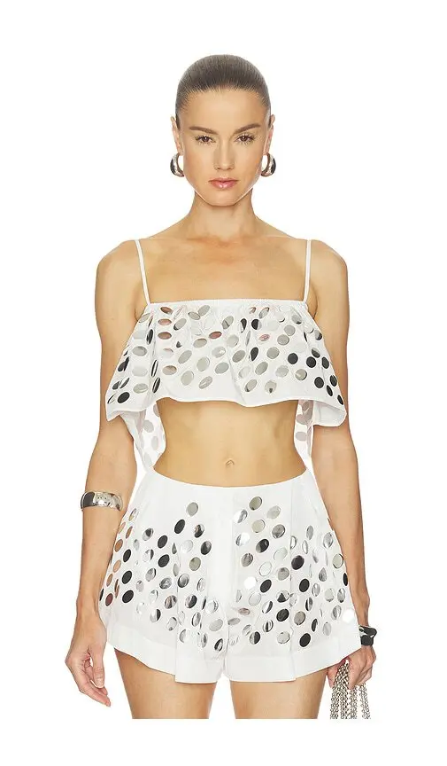 IRO PARIS Embellished Spaghetti Strap Top