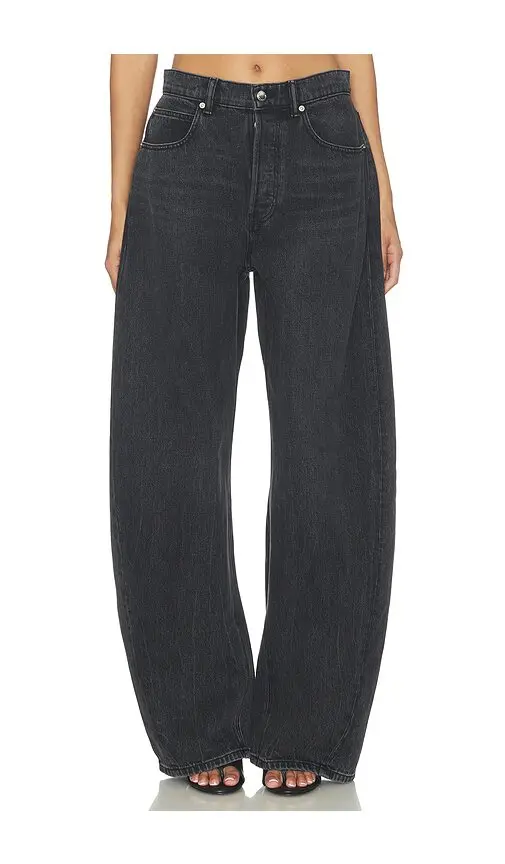 Alexander Wang Blow Up Jean With Crystal Pockets - Grey Aged
