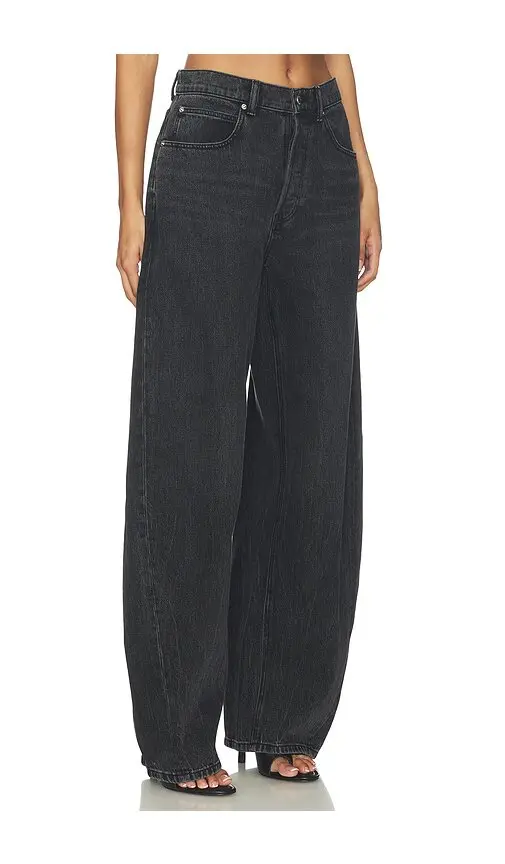 Alexander Wang Blow Up Jean With Crystal Pockets - Grey Aged