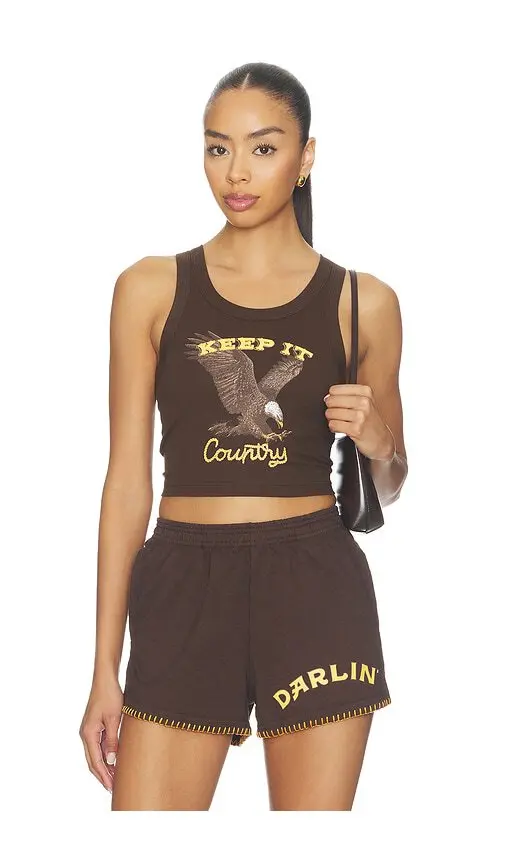 DARLIN Keep It Country Crop Tank