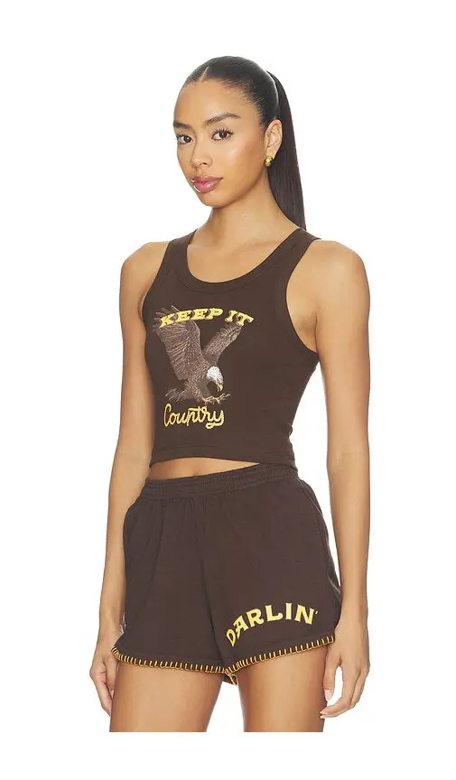 DARLIN Keep It Country Crop Tank