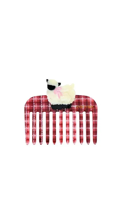 SOLAR ECLIPSE Hand-painted Sheep Pocket Comb - N,a
