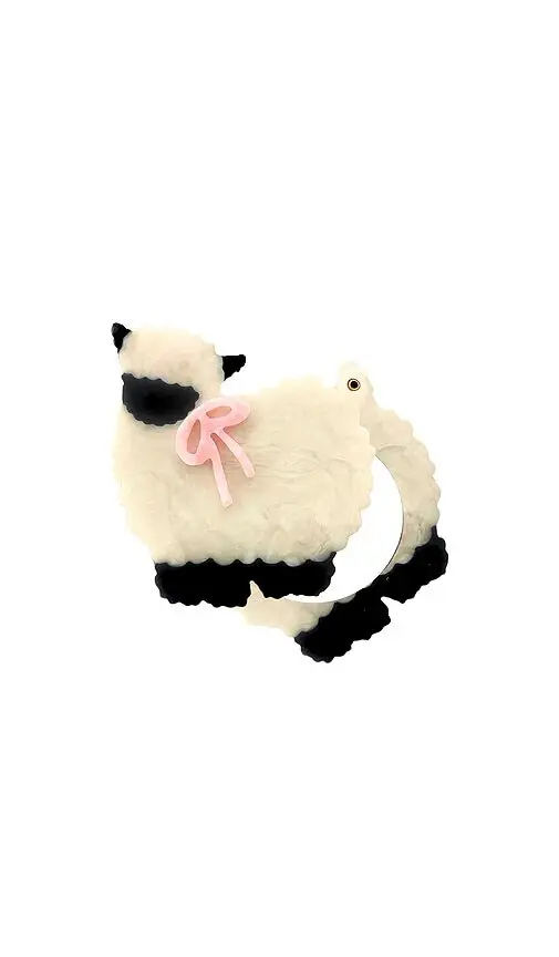SOLAR ECLIPSE Hand-painted Sheep Compact Mirror - N,a