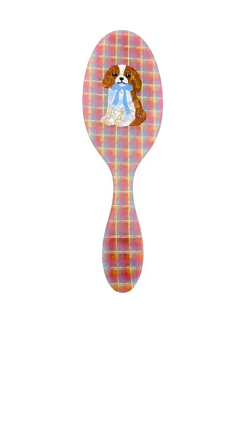 SOLAR ECLIPSE Hand-painted King Charles Amazing Hair Day Brush - N,a