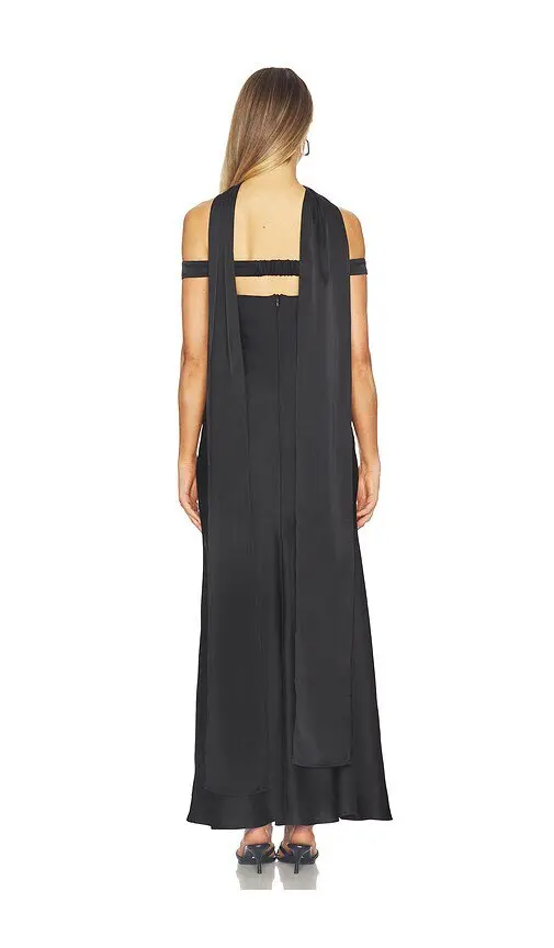 RUNAWAY THE LABEL Off Shoulder Maxi Dress - Noir