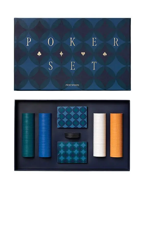 PRINTWORKS Art Of Poker In Navy - Diamonds