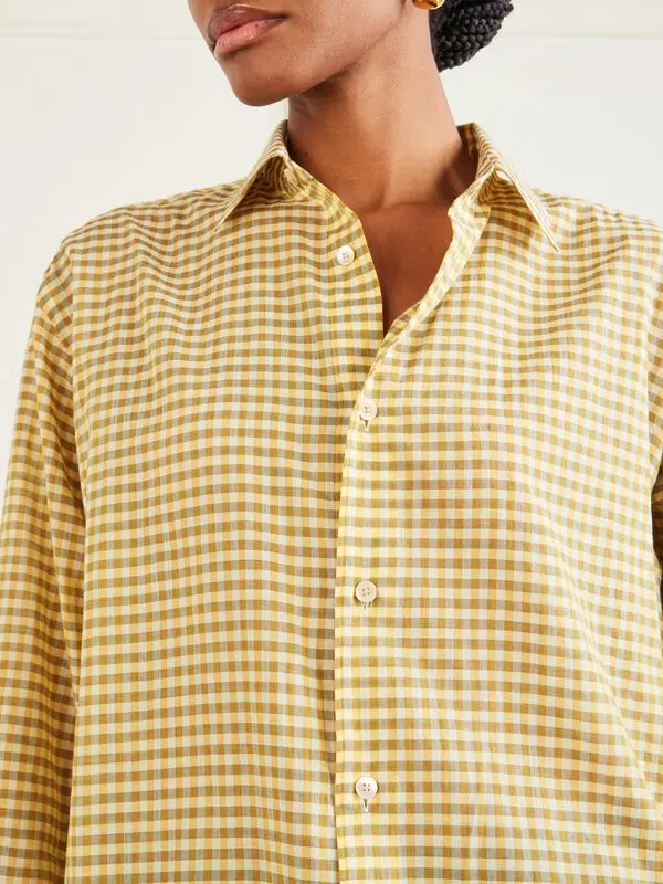Auralee Check Cotton Shirt