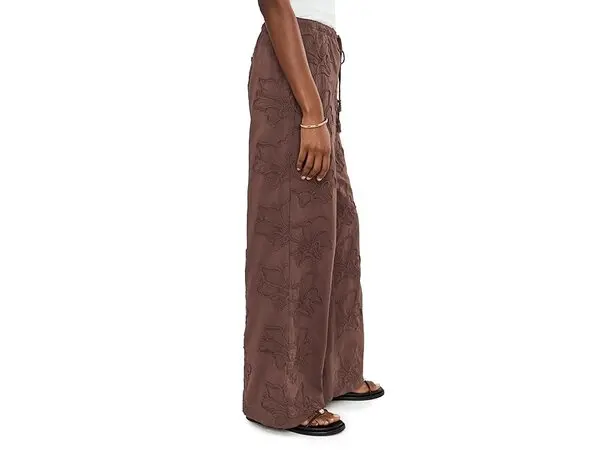Vince Camuto Embroidered Floral Wide Leg Pants