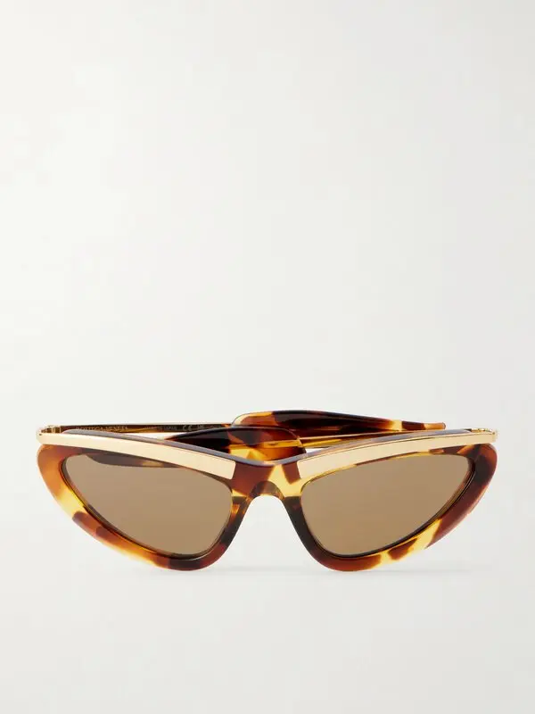 Bottega Veneta Cat Eye Sunglasses - Tortoiseshell