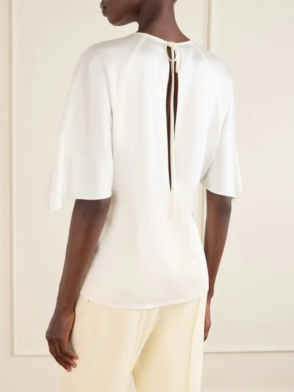 Stella McCartney Open-back Satin Blouse