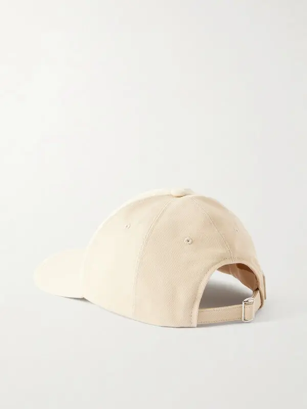 Loewe Embroidered Cotton Twill Baseball Cap - Neutrals