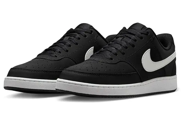Nike Court Vision Low Premium Basketball Sneakers - Black
