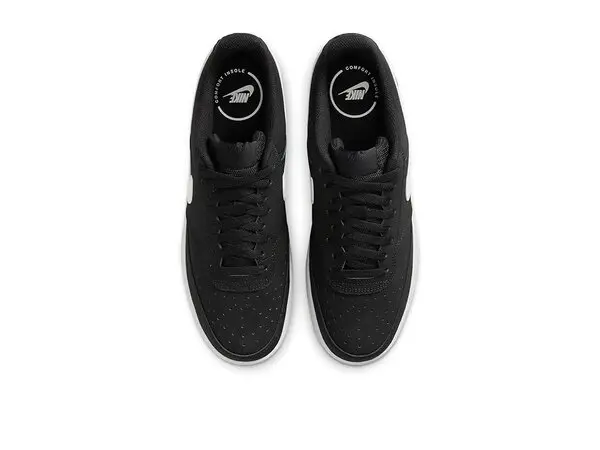 Nike Court Vision Low Premium Basketball Sneakers - Black