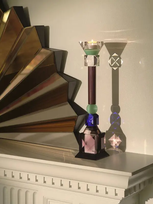 REFLECTIONS COPENHAGEN Torre Crystal Candlestick