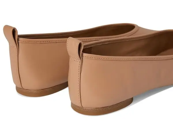 Vince Vivian Leather Square Toe Slip-on Flats