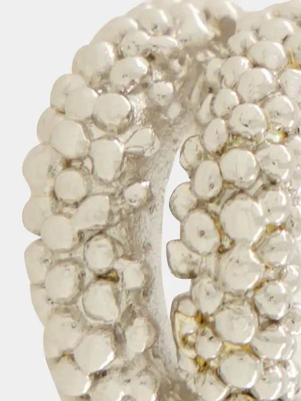 PAOLA SIGHINOLFI Duo Simone Ear Cuff Rhodium Plated