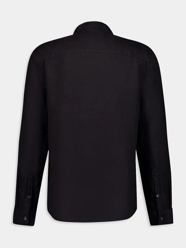 JAMES PERSE Classic Linen Shirt - Black