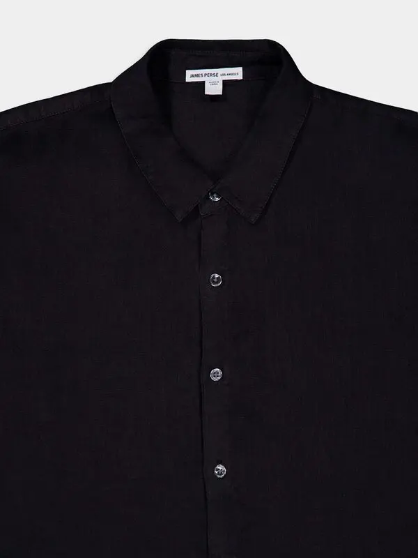 JAMES PERSE Classic Linen Shirt - Black