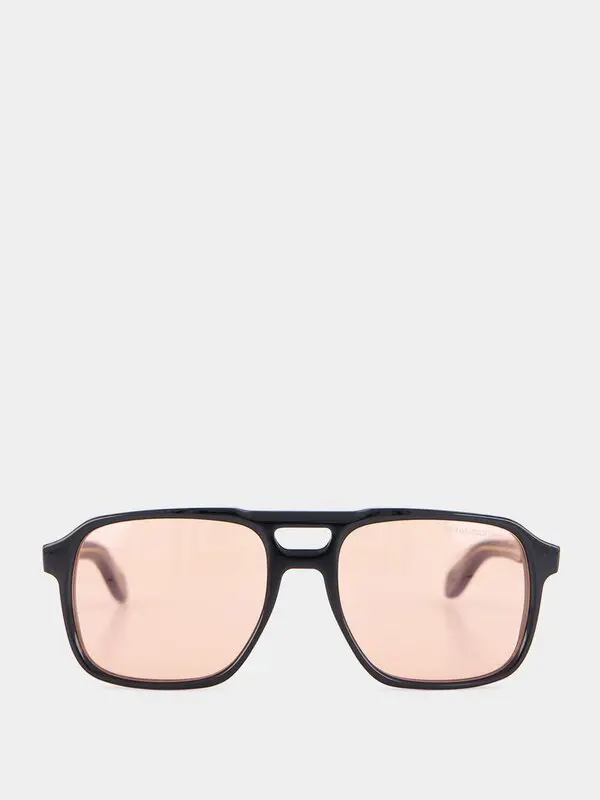 CUTLER AND GROSS Aviator Sunglasses - Red