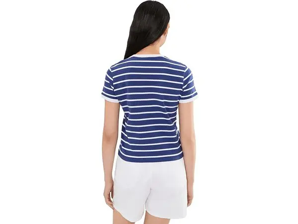 Madewell Baby Tee Perfect Crew Neck In Stripe - Navy