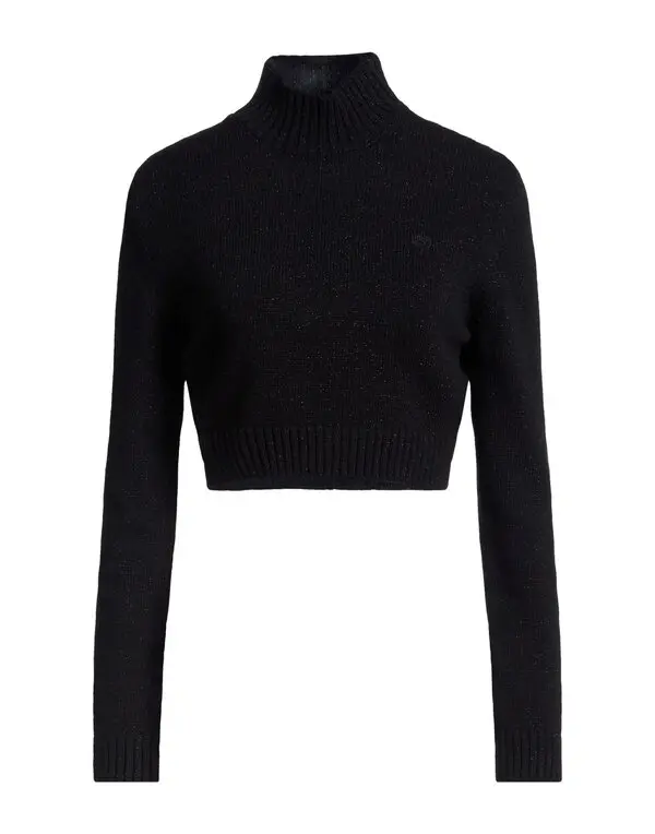 CHIARA FERRAGNI Wool, Viscose, Polyamide, And Cashmere Turtleneck Sweater - Black