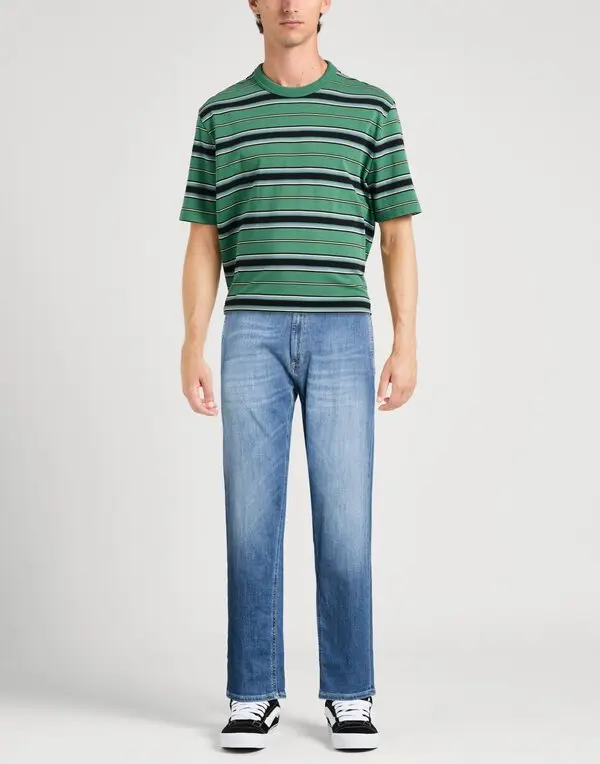 DONDUP Tapered Jeans In Light Wash Stretch Denim