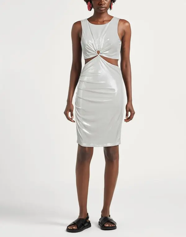 Patrizia Pepe Sleeveless Crewneck Bodycon Mini Dress