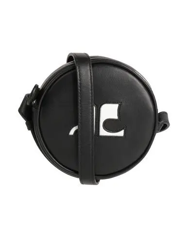 COURREGES Leather Round Cross-body Bag