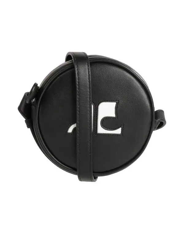 COURREGES Leather Round Cross-body Bag