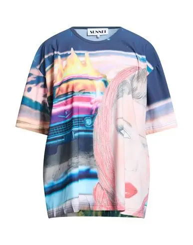 Sunnei Oversized Printed T-shirt In Polyamide And Elastane