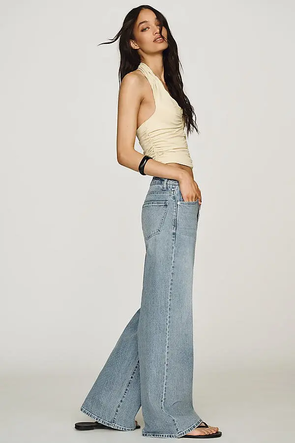 Habitual Gemma High-rise Wide-leg Studded Jeans