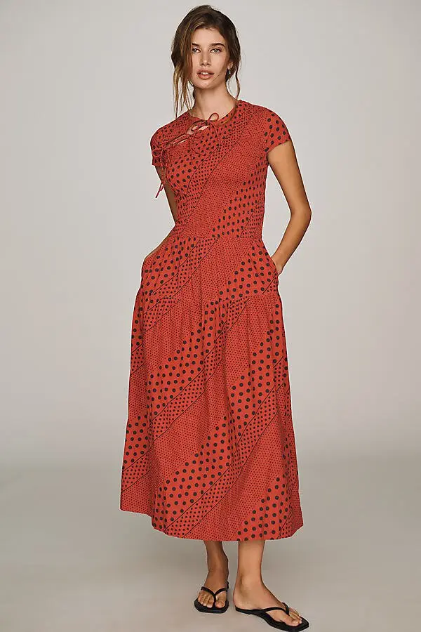 DAMSON MADDER X Ebba Maxi Dress - Red