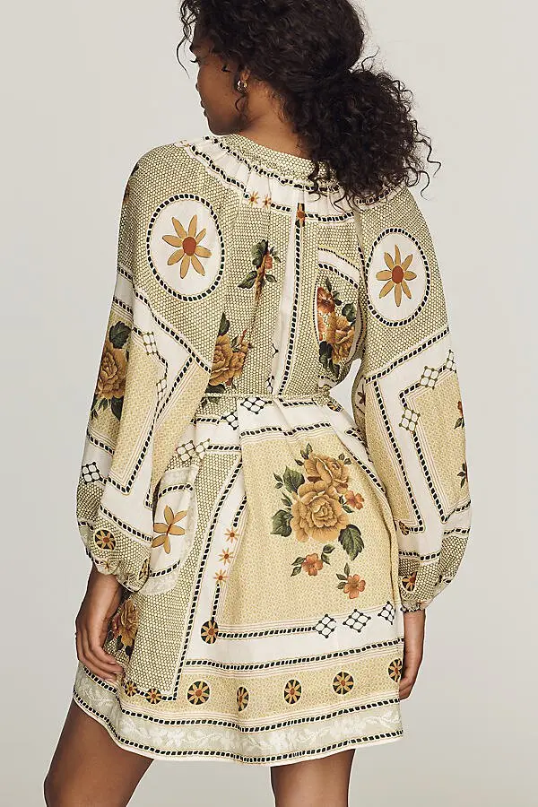 ALEMAIS Dixie Long-sleeve Mini Dress