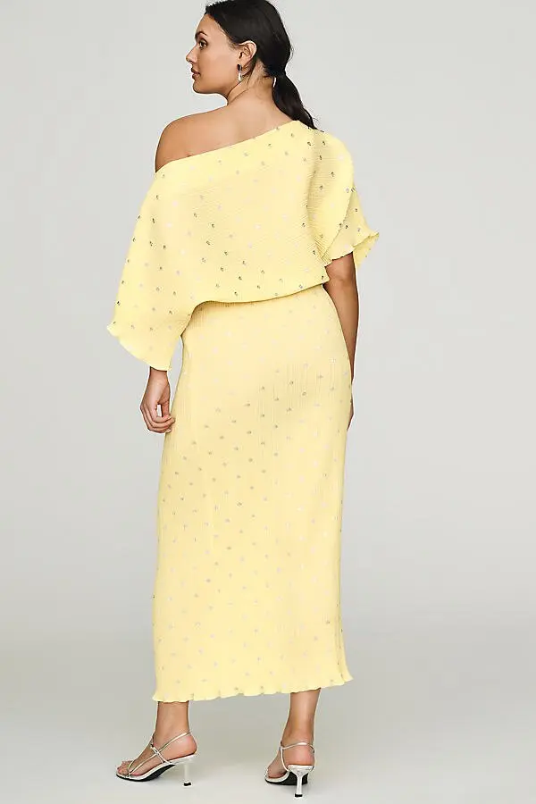 NEVER FULLY DRESSED Tilly Plus Draped Midi Dress