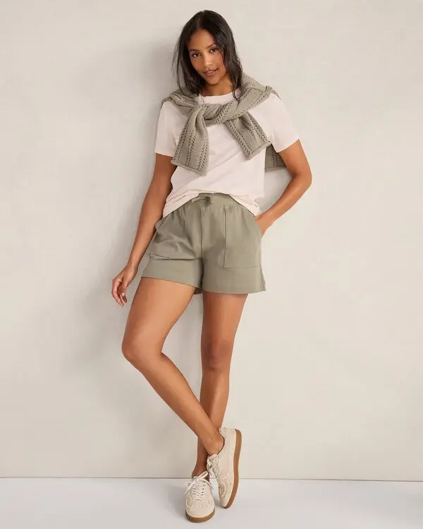 HAVEN WELL WITHIN Organic Cotton Slub Jersey Short Sleeve T-shirt - Nightfall