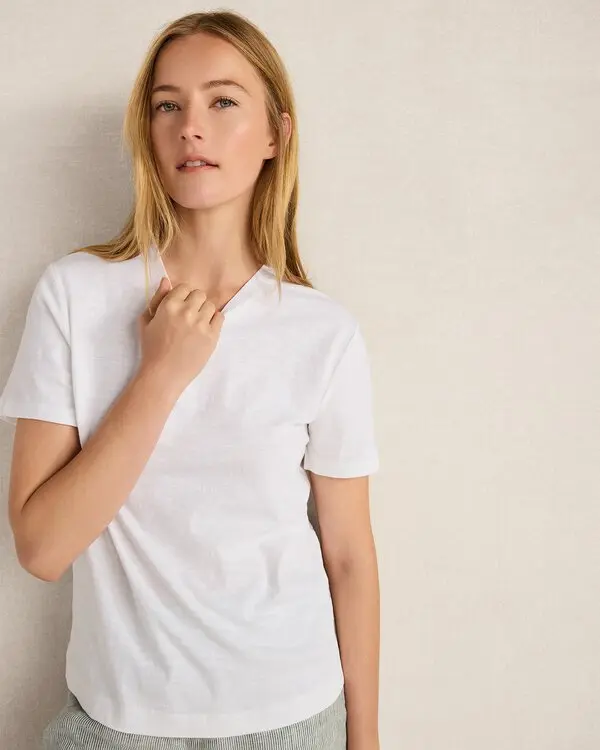 HAVEN WELL WITHIN Organic Cotton Slub Jersey Short Sleeve T-shirt - Nightfall