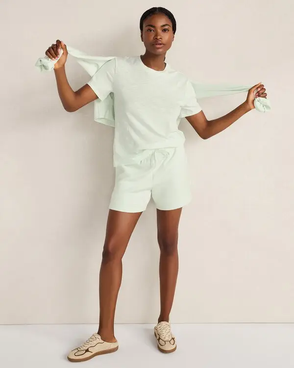 HAVEN WELL WITHIN Organic Cotton Slub Jersey Short Sleeve T-shirt - Nightfall