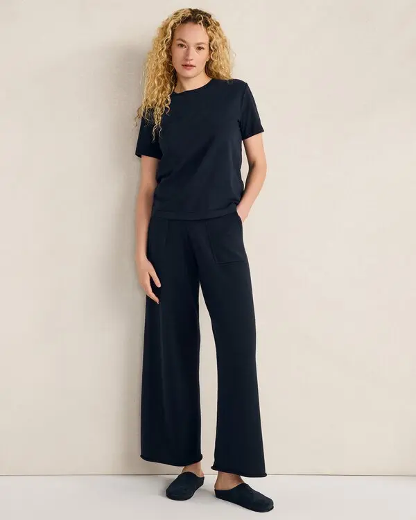 HAVEN WELL WITHIN Organic Cotton Slub Jersey Short Sleeve T-shirt - Nightfall