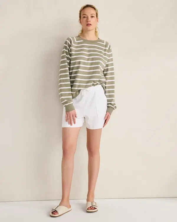 HAVEN WELL WITHIN Organic Cotton Interlock Shorts - Midnight