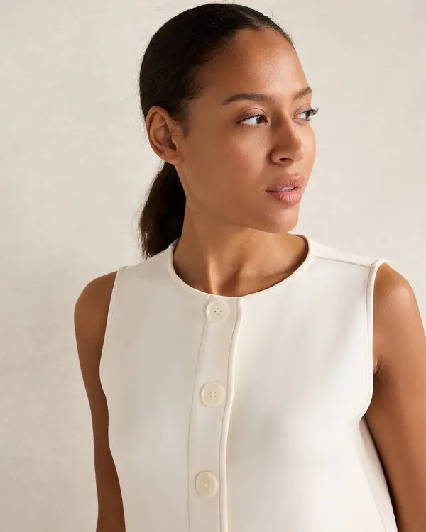 Varley Josie Button Tank Top