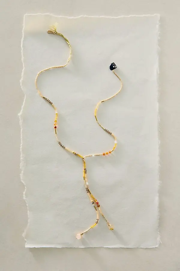 Free People Muse Semi-precious Beaded Lariat Necklace - City Summer