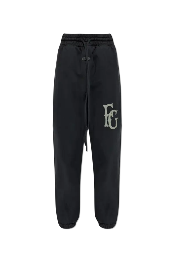 Fear Of God Sweatpants With Cuffed Legs - Black