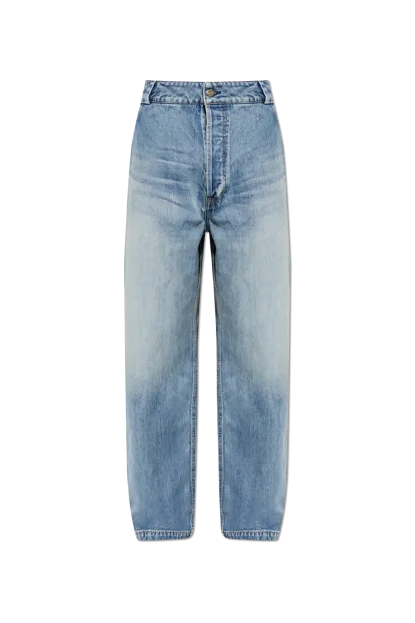 Fear Of God Straight-leg Jeans With Vintage Details - Blue