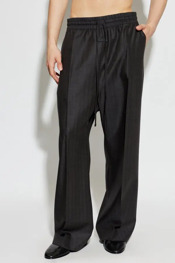 Fear Of God Wool Pleated Trousers - Grey
