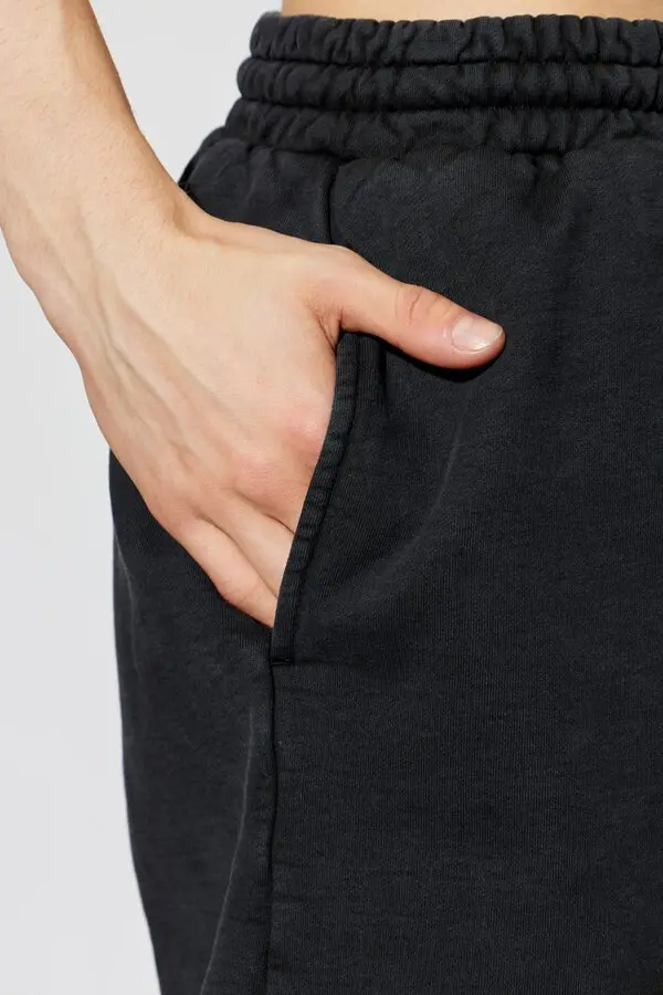 Fear Of God Cotton Shorts With Logo Patch - Black