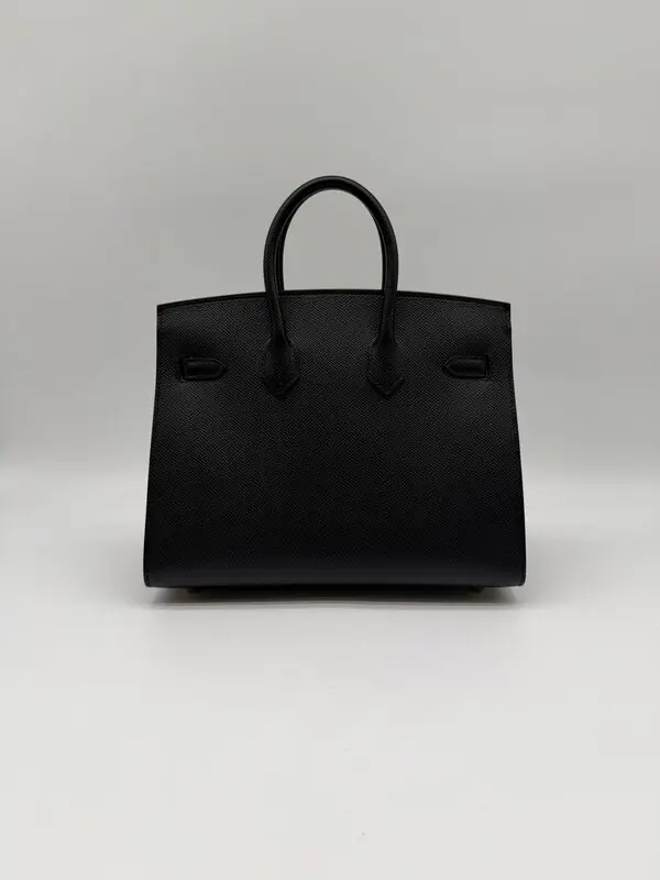 Hermès Epsom Sellier Gold Hardware Handbag - Black