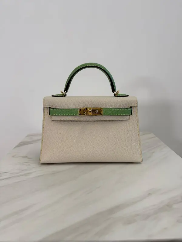 Hermès Kelly 20cm Hss Epsom Leather Handbag With Gold Hardware